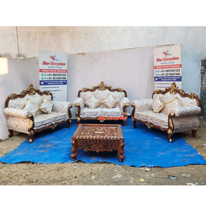 Star Enterprises Sheesham Wood Classical Sofa Set SOFA-06 - Star ...