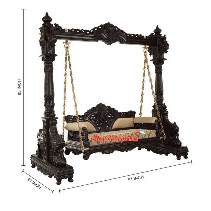 Star Enterprises Handcrafted Wooden Indian Swing for Indoor SWG-02 ...