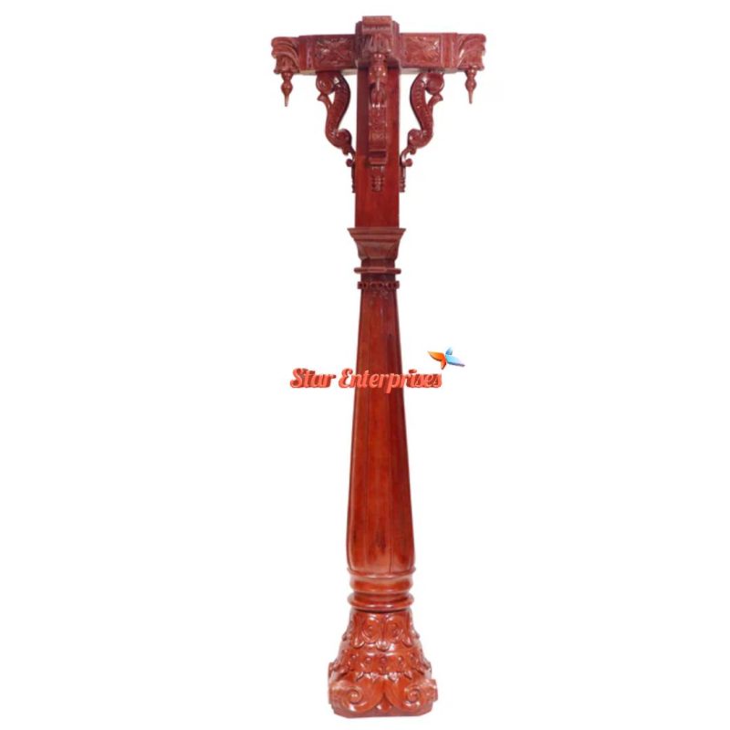 Star Enterprises Wooden Hand Carved Traditional Railing Pillars PIL-03 ...